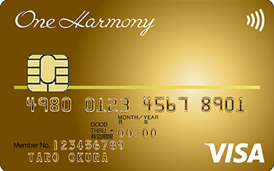 One Harmony VISAカードのご利用案内｜クレジットカードの三井住友VISAカード